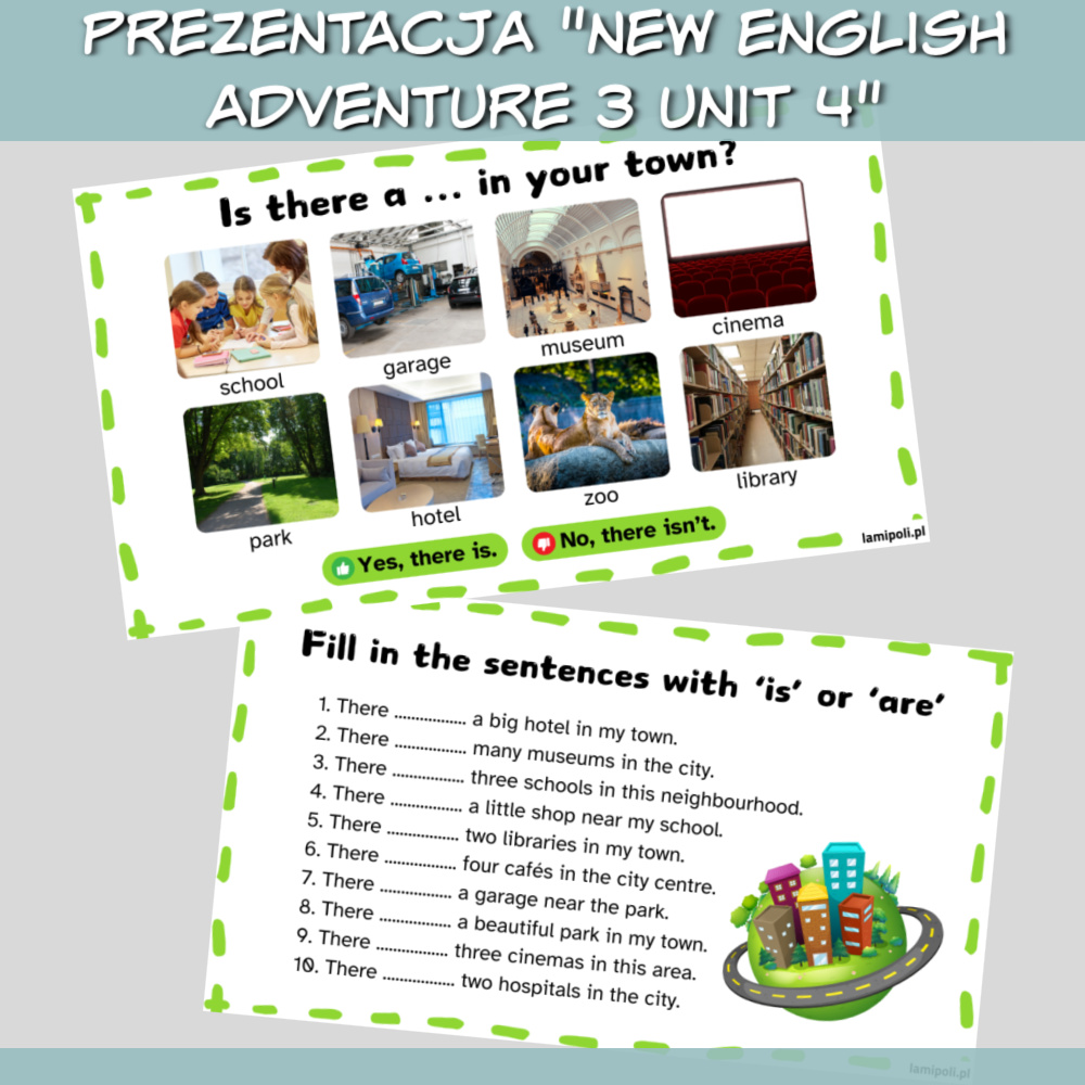 Zestaw New English Adventure Klasa 3 Unit 4 - Lamipoli